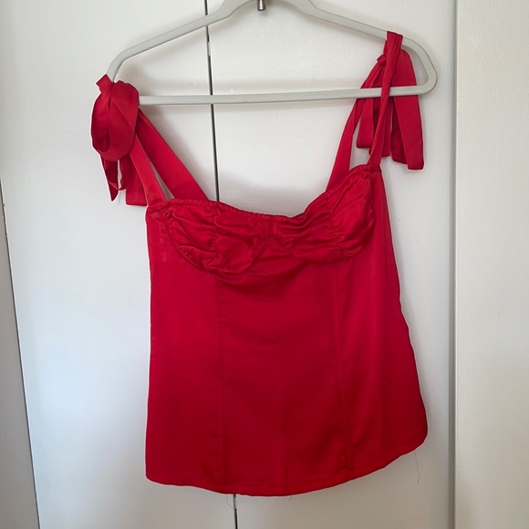 Lioness | Tops | Lioness Red Corset Tank Top | Poshmark